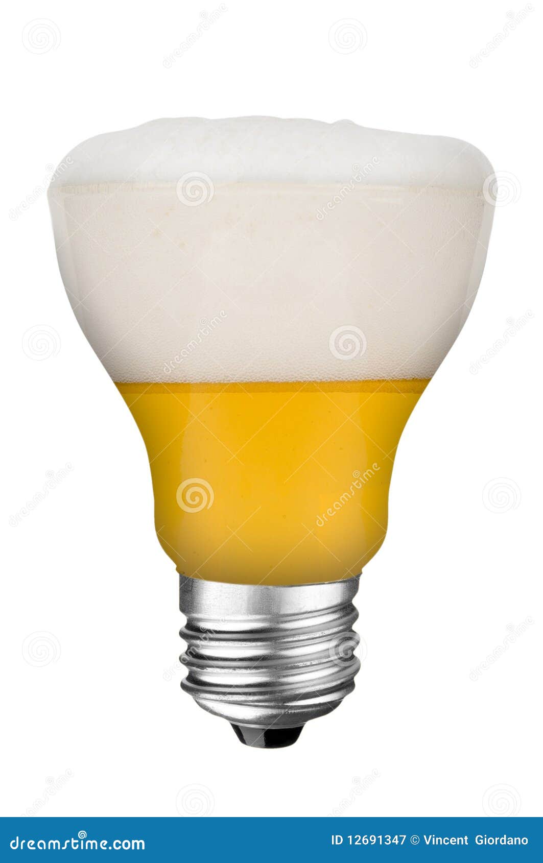 Lightbulb beer stock image. Image of power, concept, bulb - 12691347