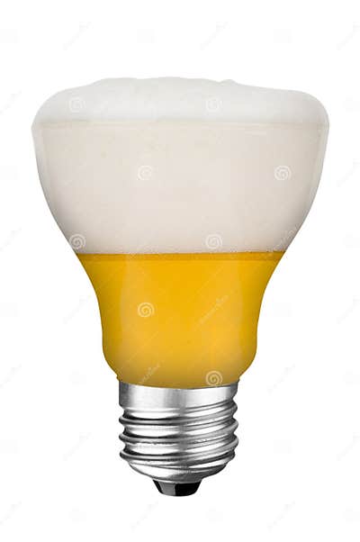 Lightbulb beer stock image. Image of power, concept, bulb - 12691347