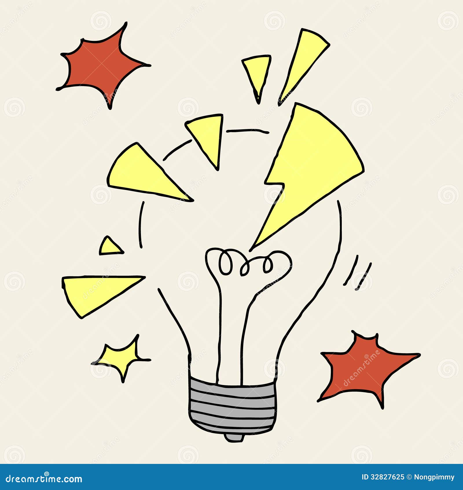 Lightbulb cracked stock vector. Illustration of icon - 32827625