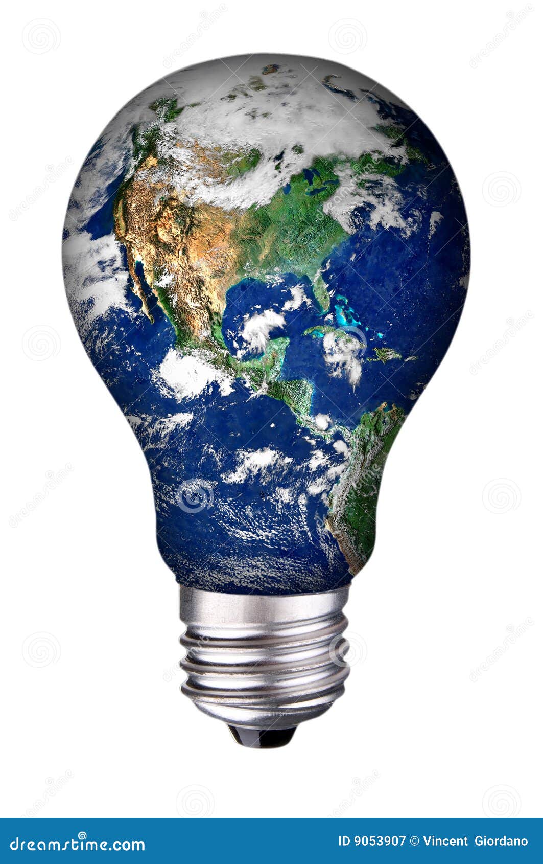 Lightbulb earth stock image. Image of smart, power, earth - 9053907