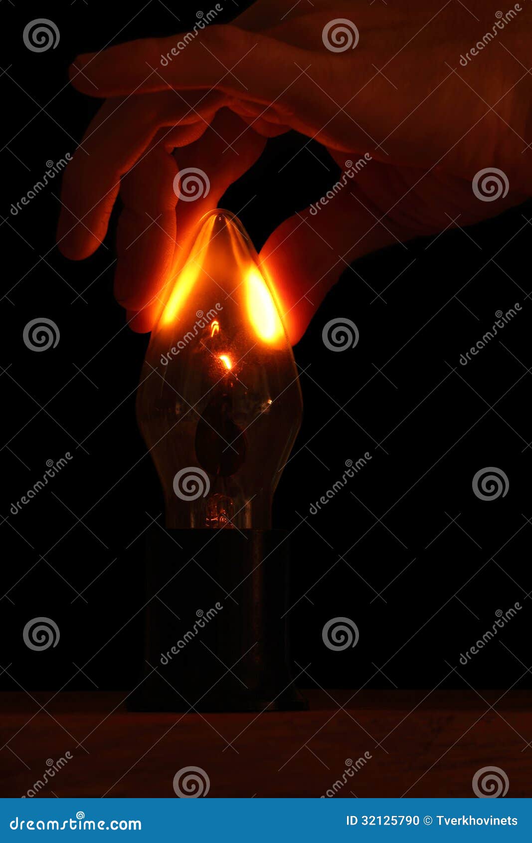 Lightbulb experiment stock photo. Image of neon, ionization - 32125790