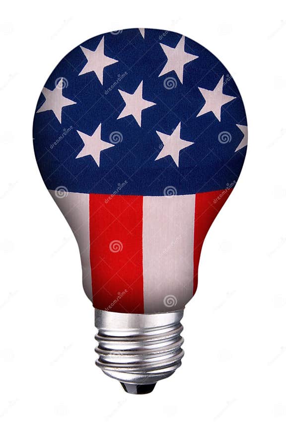 Lightbulb flag stock image. Image of light, smart, white - 9053887