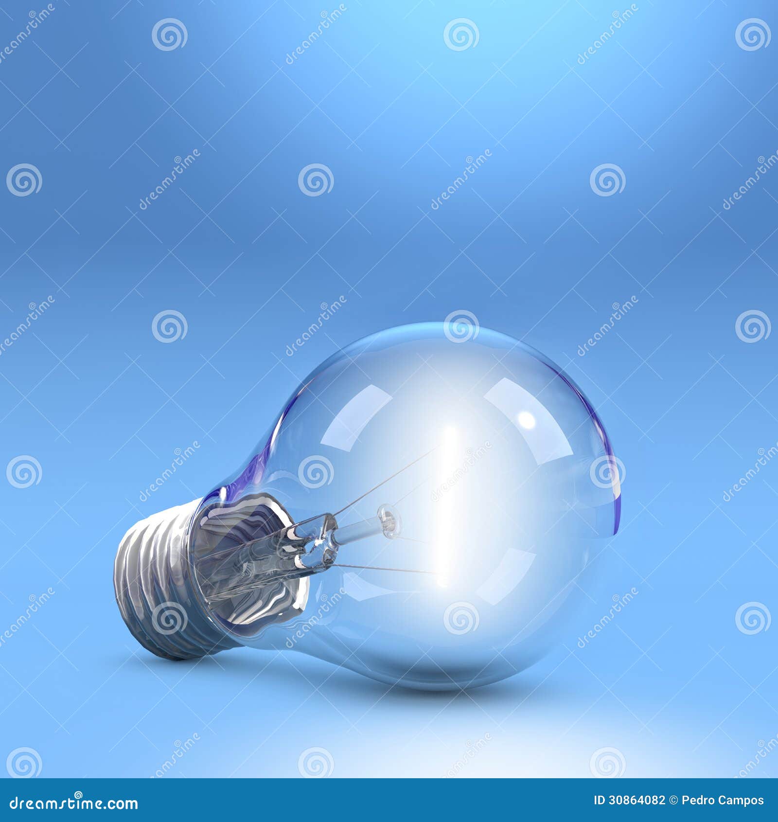 LightBulb on floor stock photo. Image of blue, luminary - 30864082