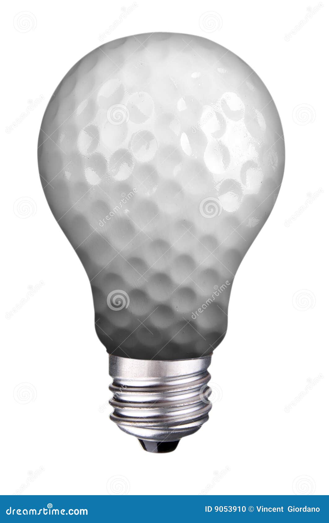 Lightbulb golf ball stock photo. Image of sports, concept - 9053910