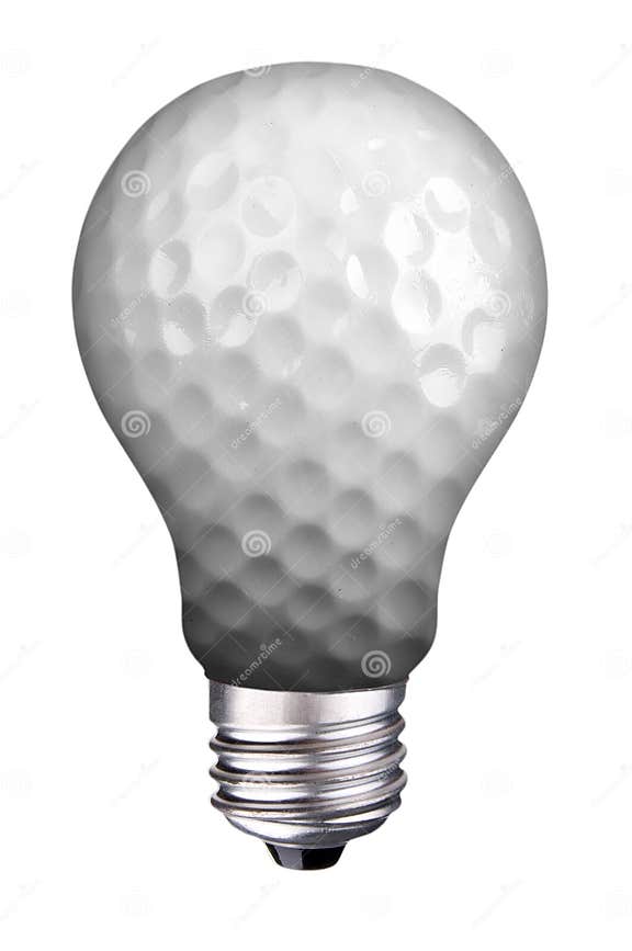 Lightbulb golf ball stock photo. Image of sports, concept - 9053910
