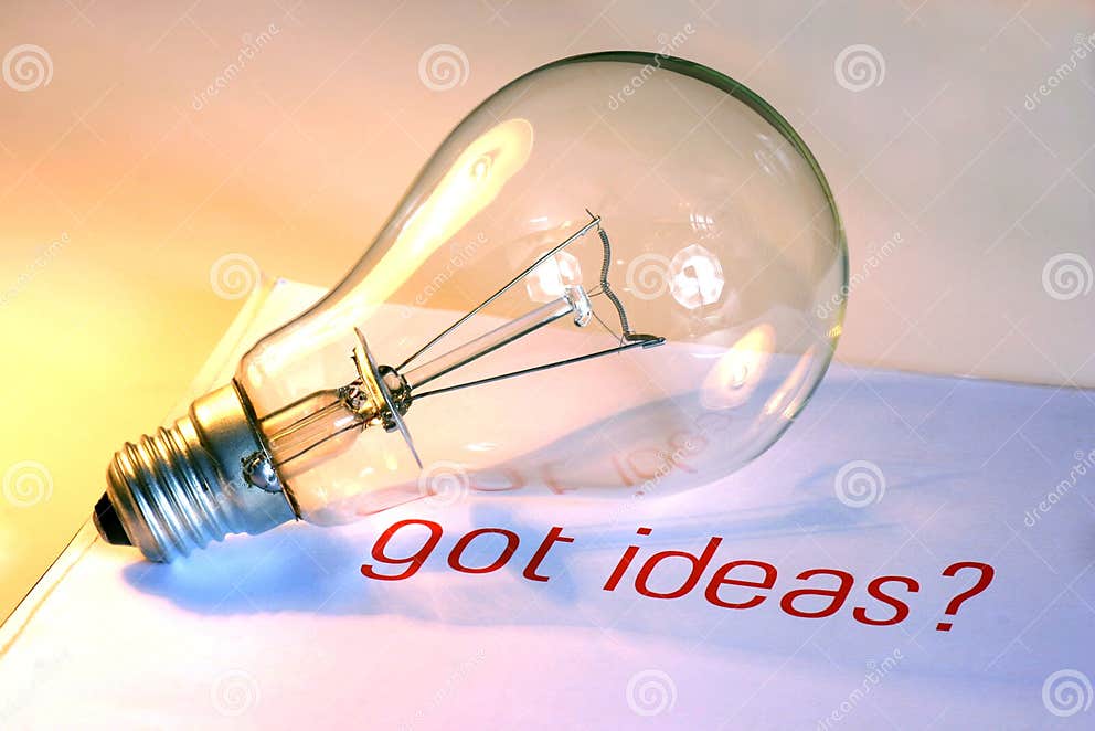 Lightbulb with got ideas stock photo. Image of technology - 2252506