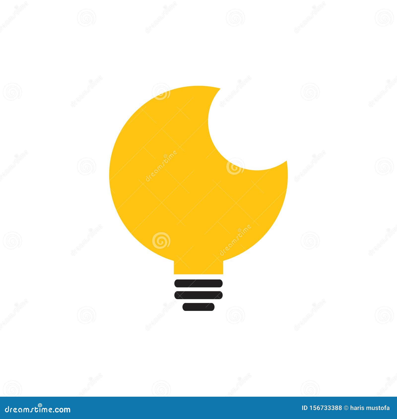 Lightbulb Graphic Design Template Vector Isolated Illustration Stock ...