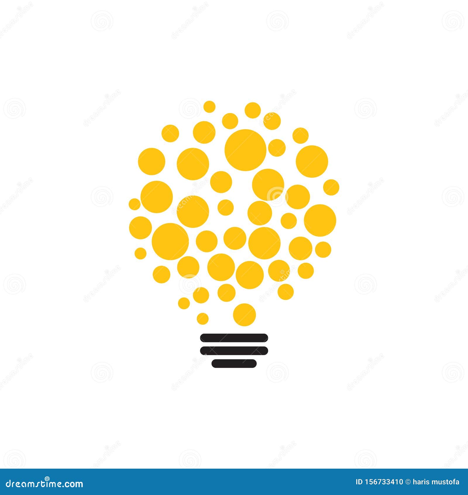Lightbulb Graphic Design Template Vector Isolated Illustration Stock ...
