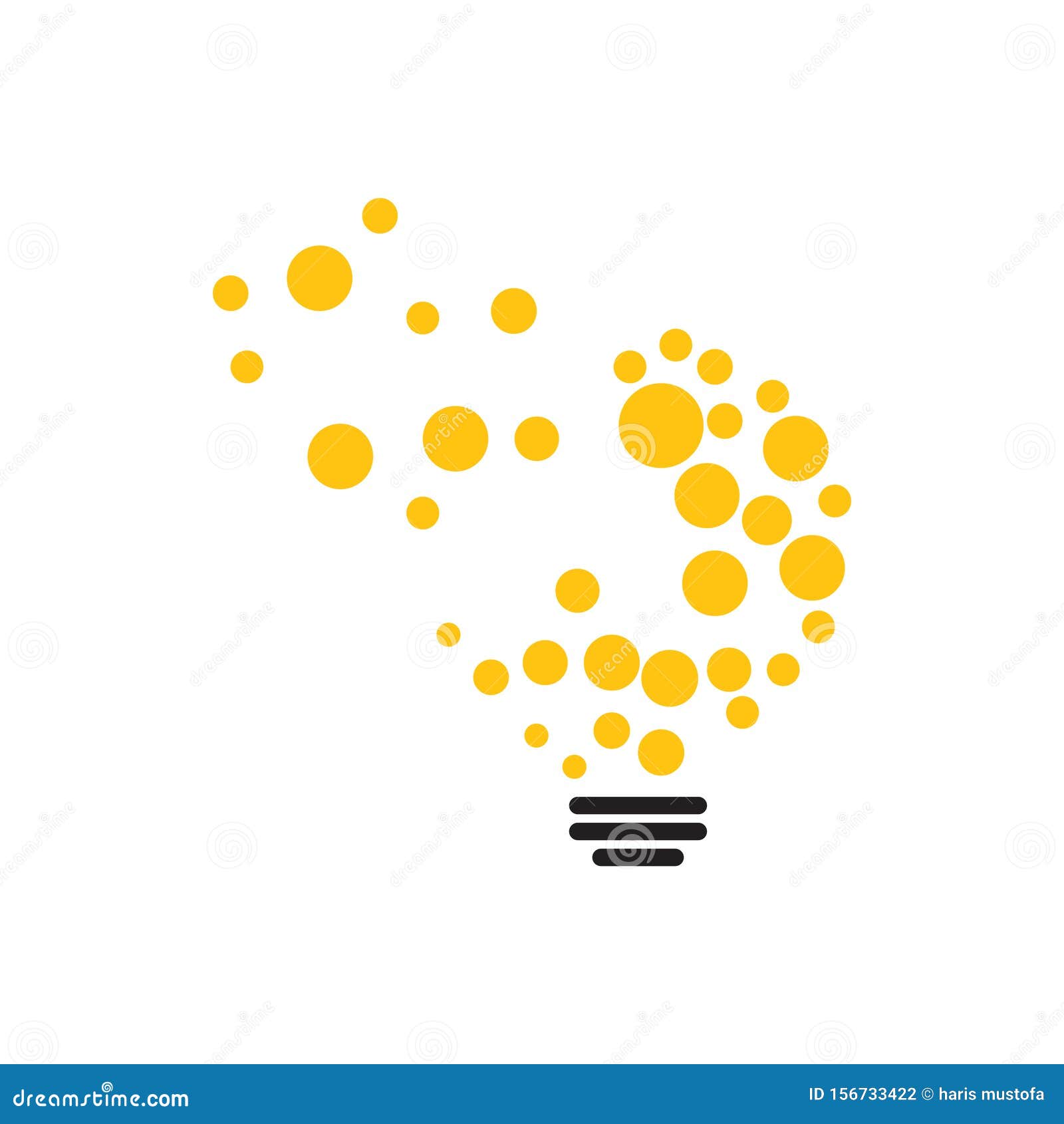 Lightbulb Graphic Design Template Vector Isolated Illustration Stock ...