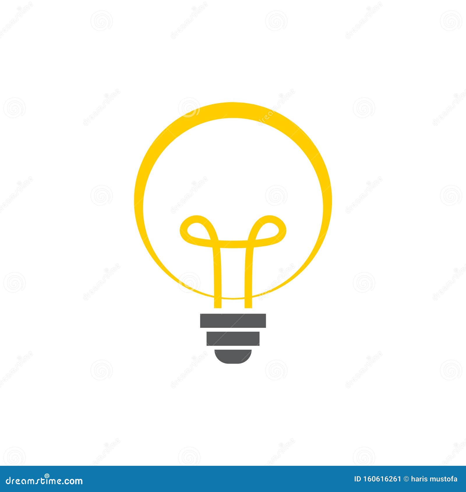 Lightbulb Graphic Design Template Vector Isolated Illustration Stock ...