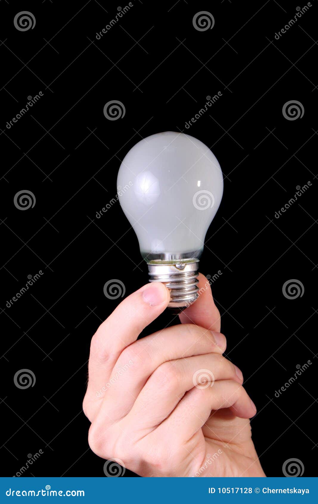 Lightbulb in the hand stock photo. Image of inspiration - 10517128
