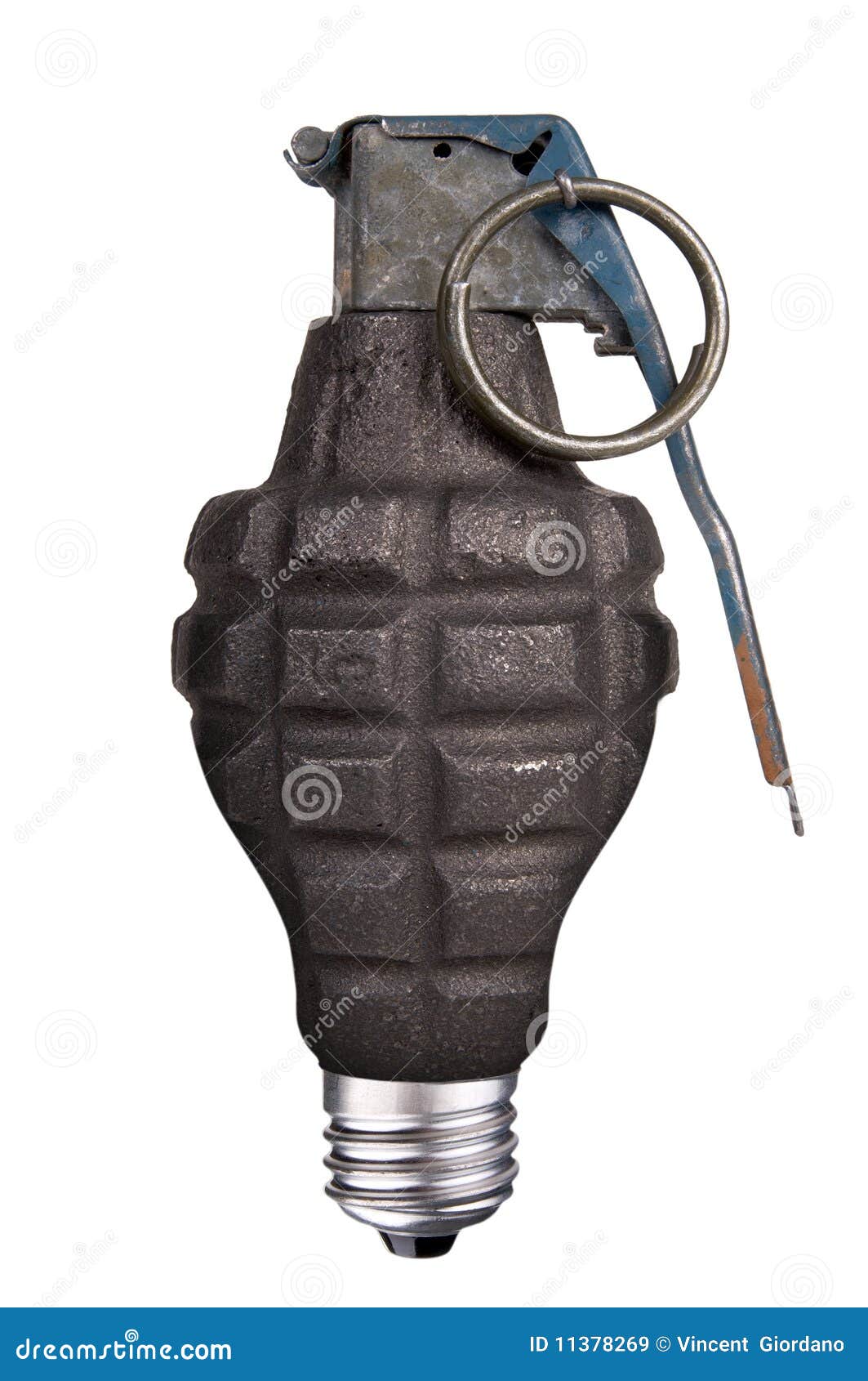 Lightbulb hand grenade stock image. Image of lightbulb - 11378269