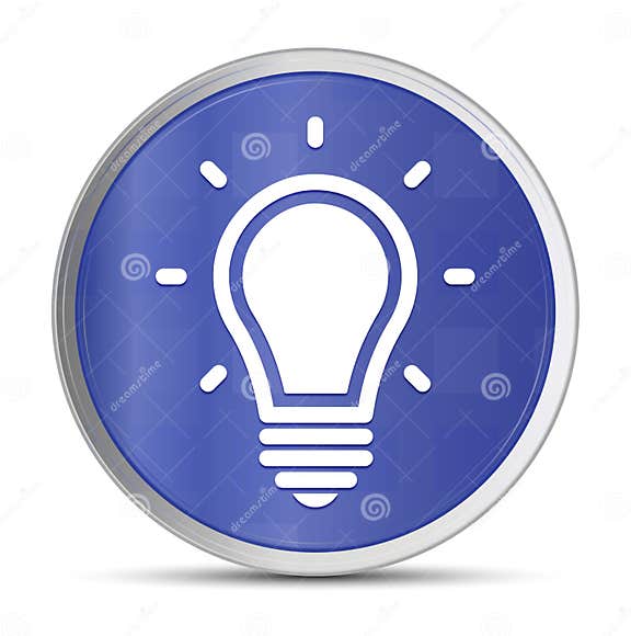 Lightbulb Icon Prime Blue Round Button Vector Illustration Design ...
