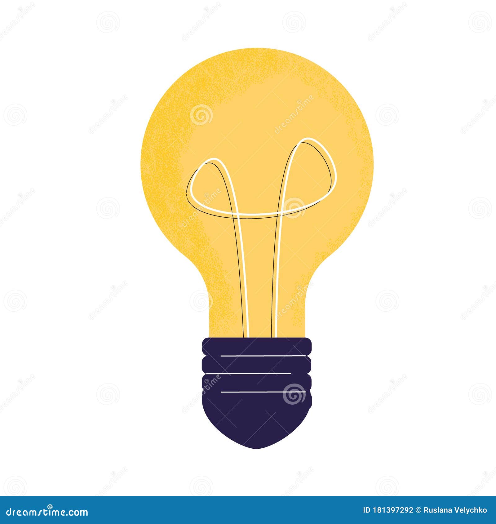 Lightbulb Icon, Symbol of Idea, Flat Vector Illustration. Solution and ...