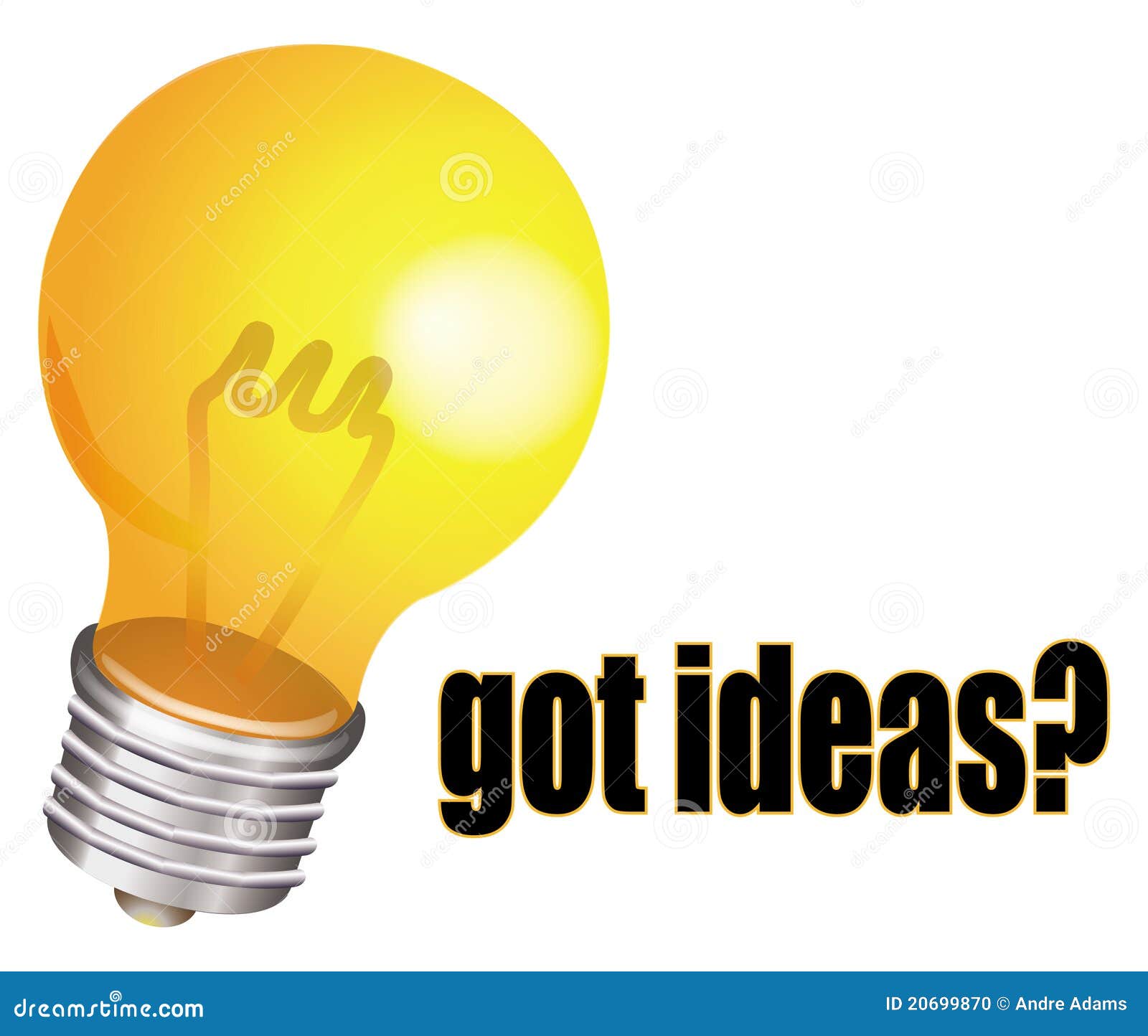 Lightbulb idea stock illustration. Illustration of solve - 20699870