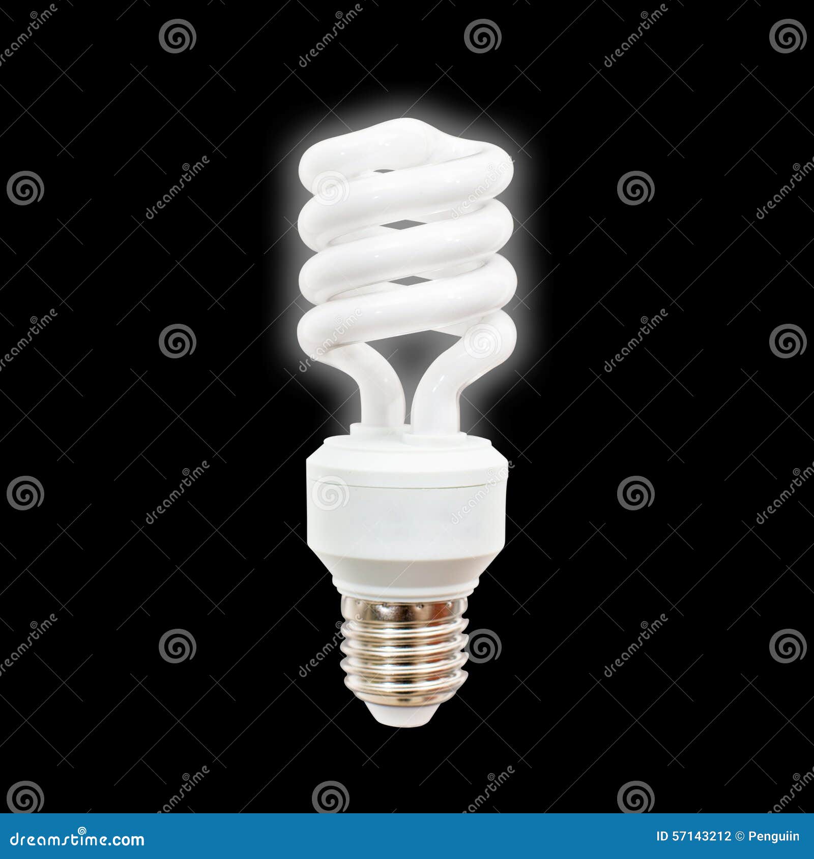 Lightbulb Idea, Isolated on Black Background Stock Photo - Image of ...