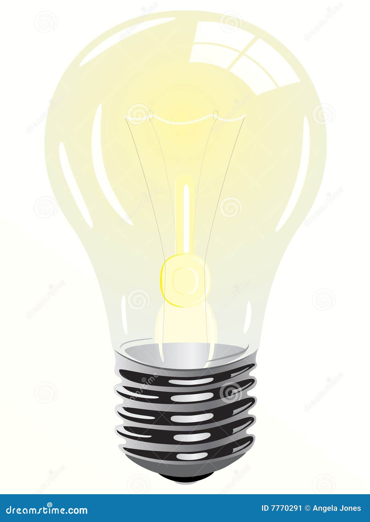 Lightbulb illustration stock vector. Illustration of saving - 7770291