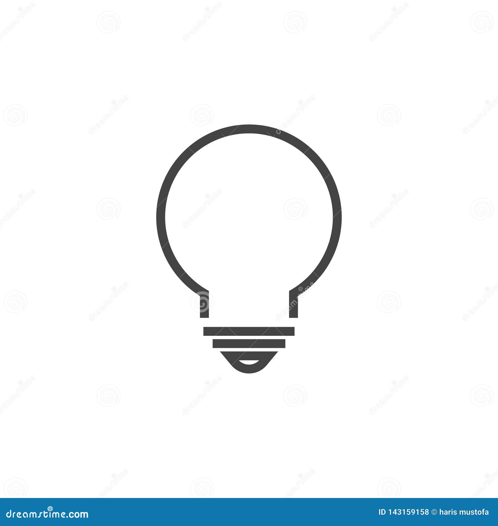 Lightbulb Lamp Graphic Design Template Vector Illustration Stock Vector ...