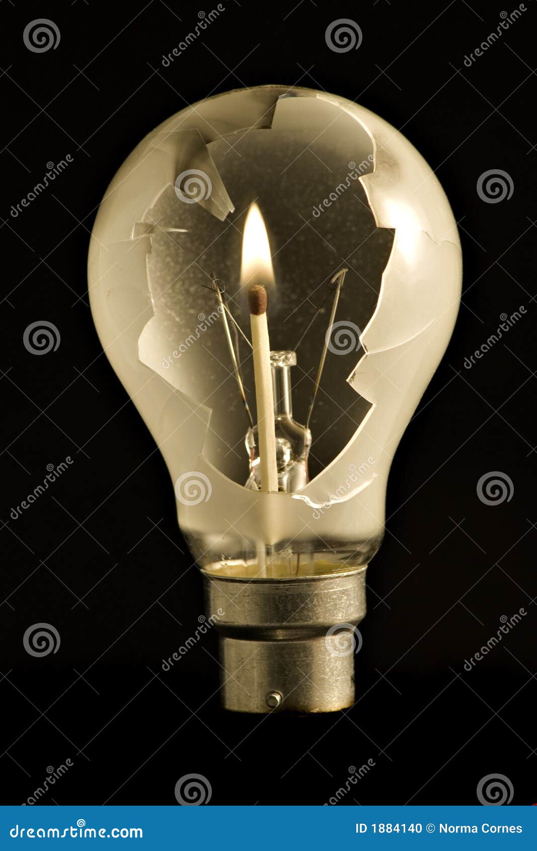 Lightbulb and match stock photo. Image of lightbulb, light - 1884140