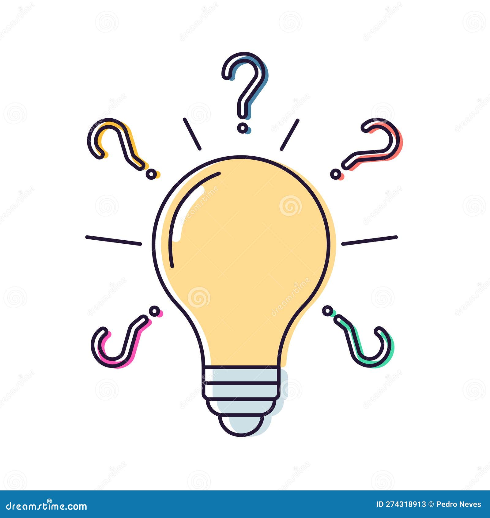 Lightbulb And Question Marks Stock Photo | CartoonDealer.com #49173186 Lightbulb And Question Marks Stock Photo | CartoonDealer.com #49173186