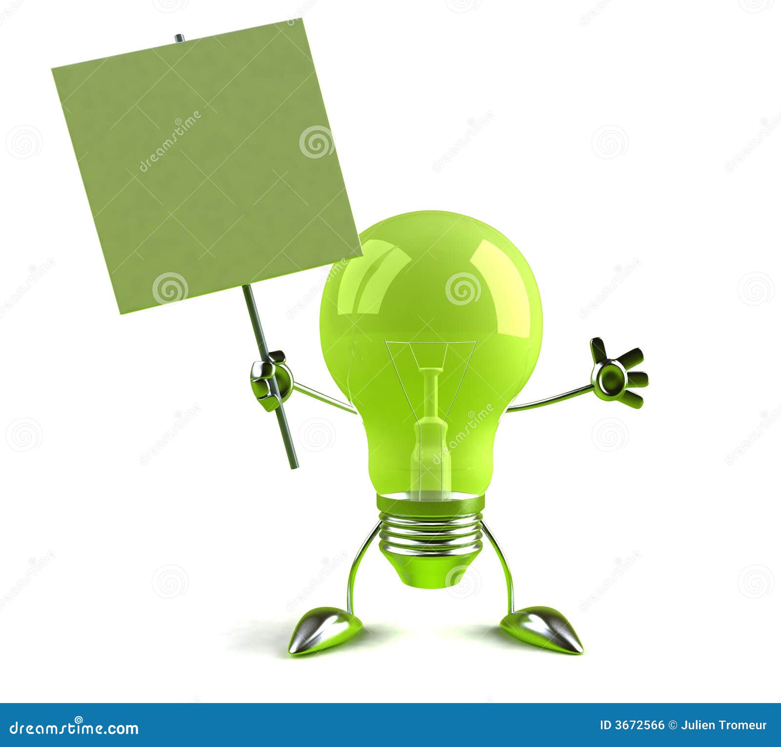 Lightbulb with a sign stock illustration. Illustration of imagination ...