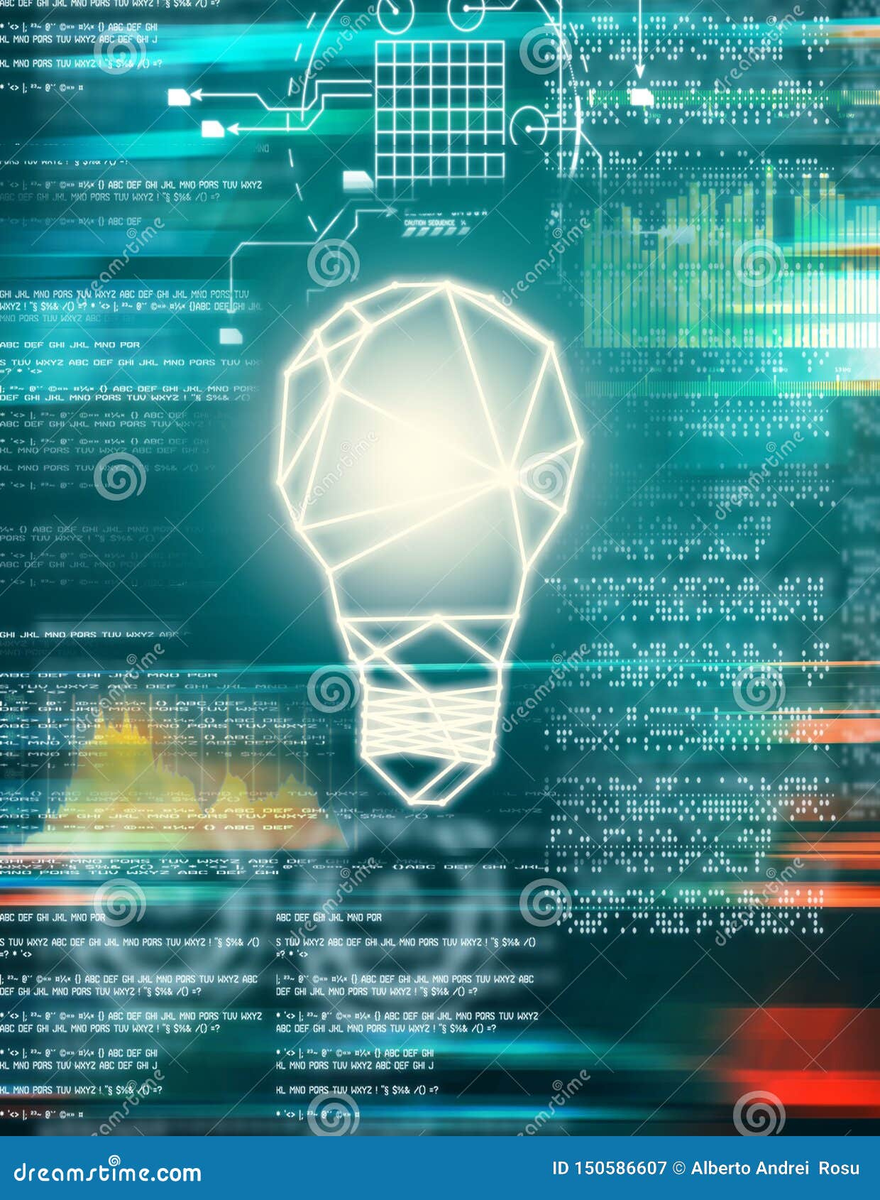 Light bulb technology stock image. Image of idea, cyber - 150586607