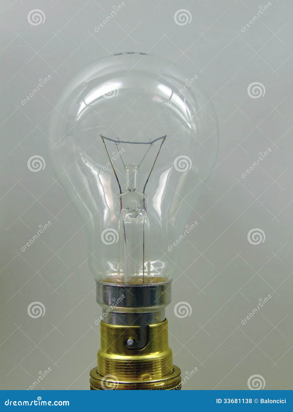 Lightbulb stock photo. Image of bayonet, tungsten, incandescent - 33681138
