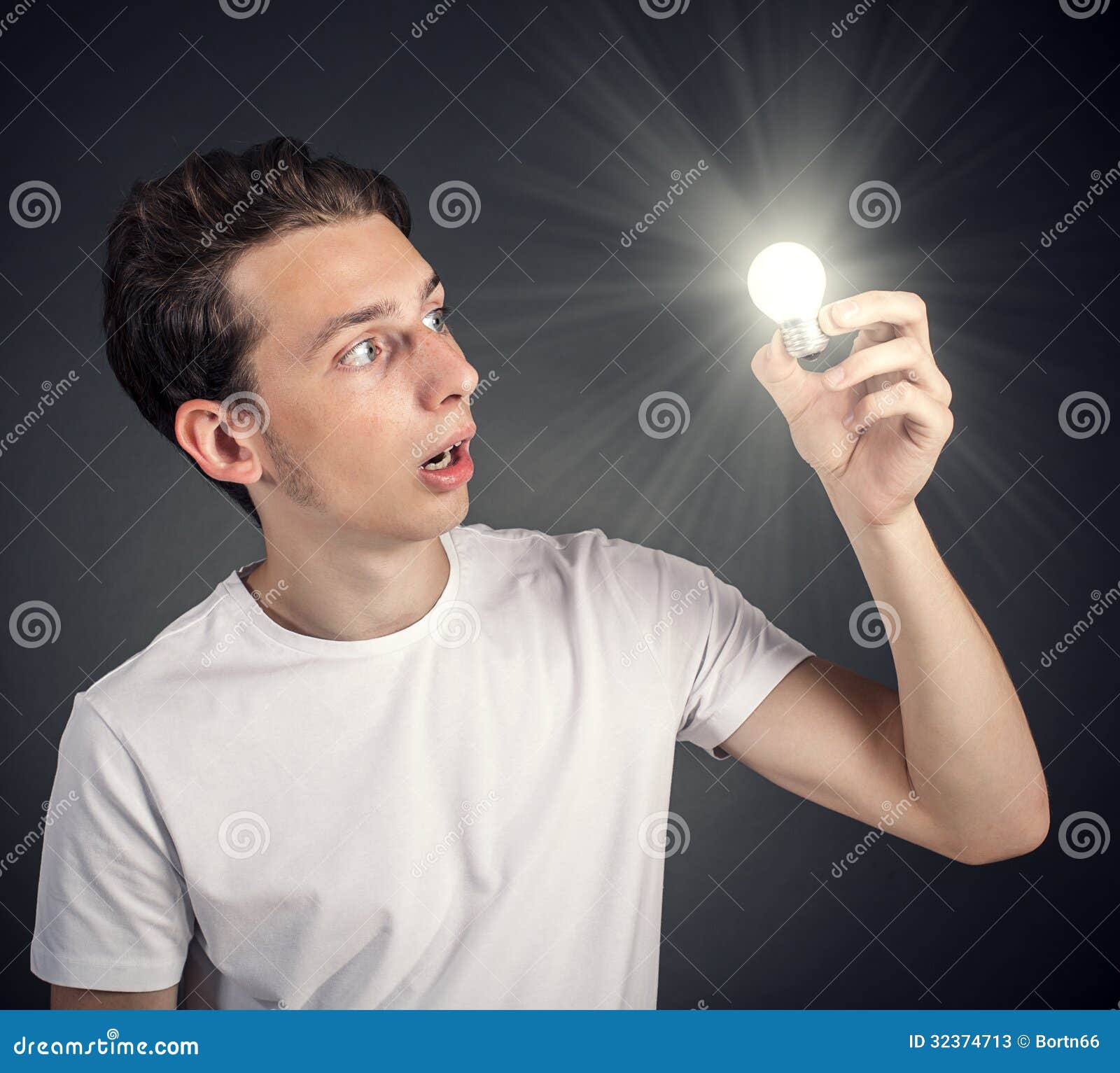 Lightbulb stock image. Image of humor, amaze, invention - 32374713