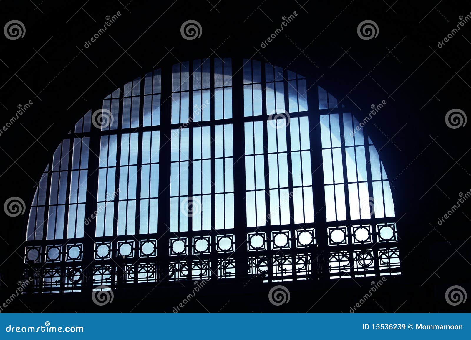 Lighted Arched Windows stock image. Image of house, inside - 15536239
