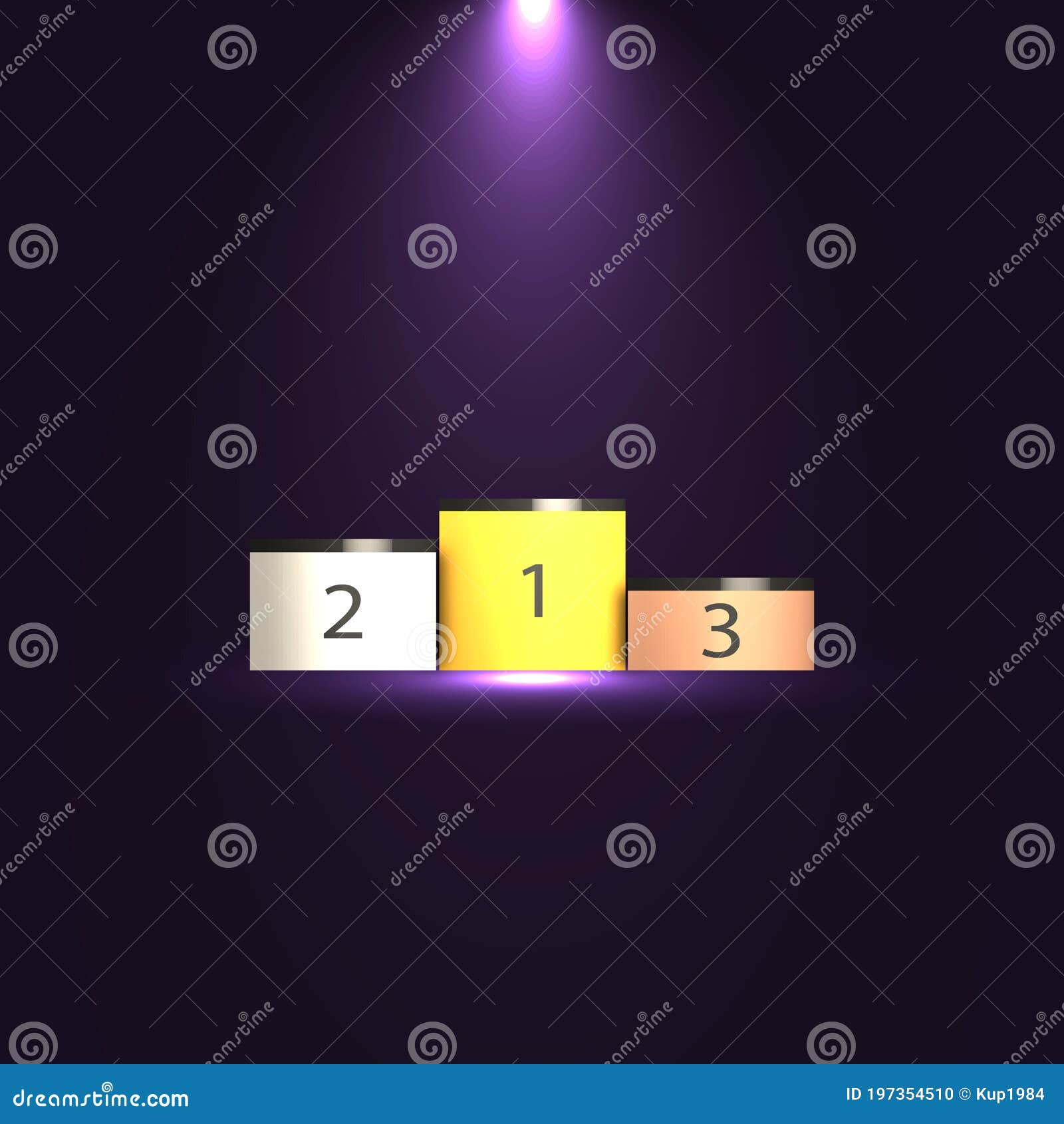 Award Pedestal. Realistic Presentation Podium, 3d Platform. First Place ...