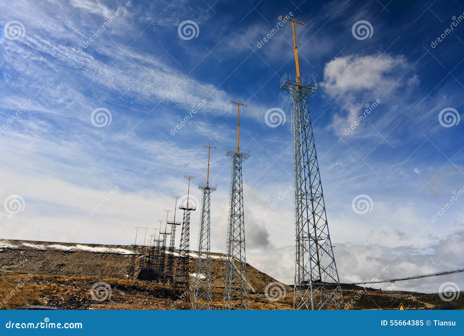 Lighted beacon stock image. Image of high, state, front - 55664385