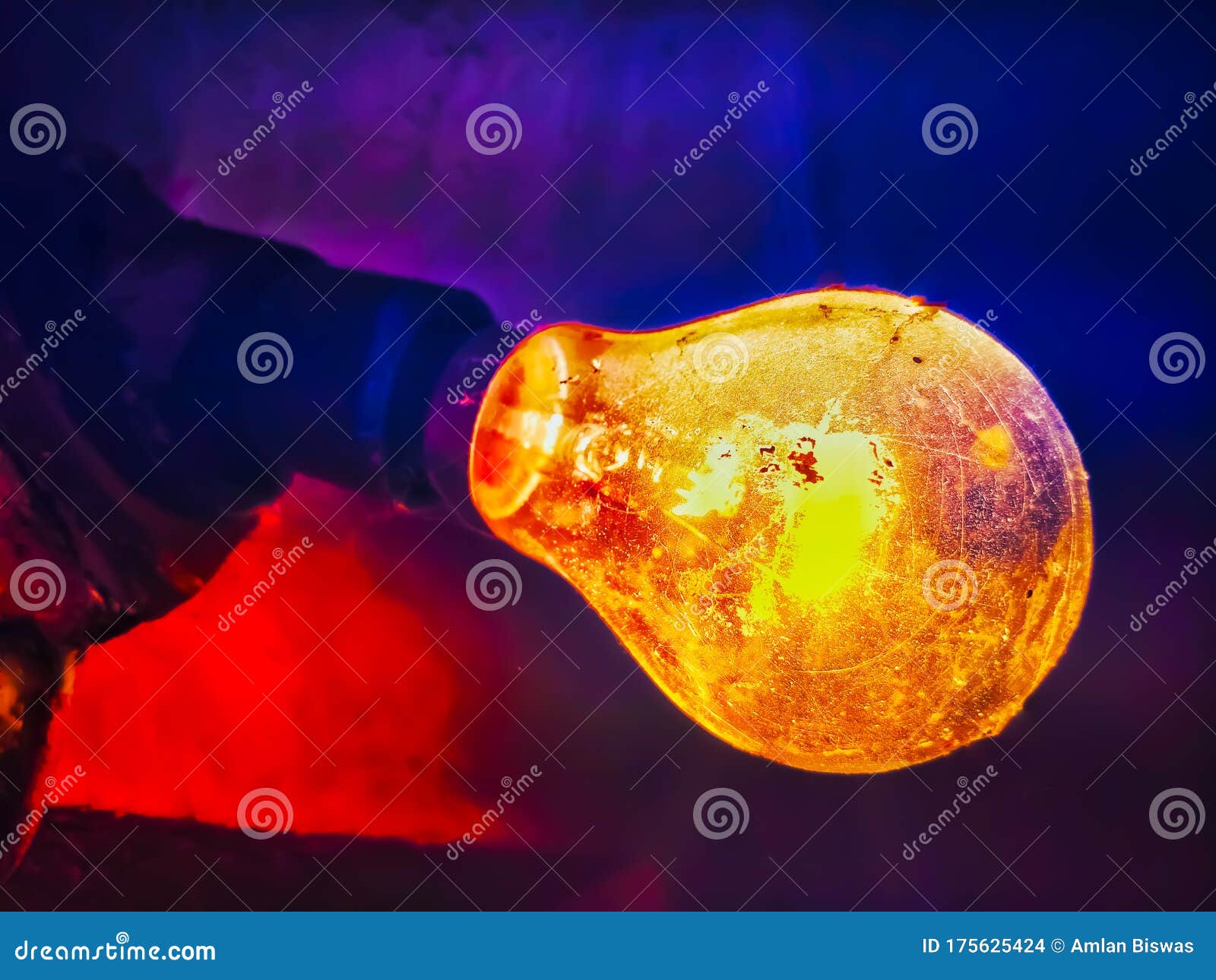 Lighted Bulb Edited on Photoshop Stock Photo - Image of photoshop, bulb ...