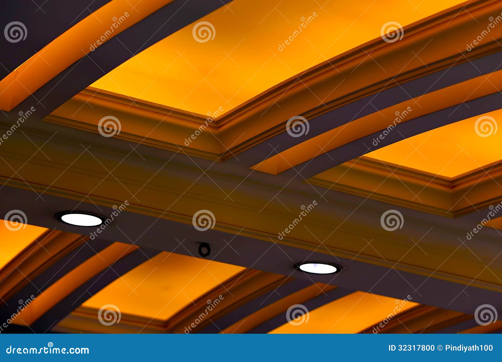 Lighted ceiling design stock photo. Image of home, dacopy - 32317800