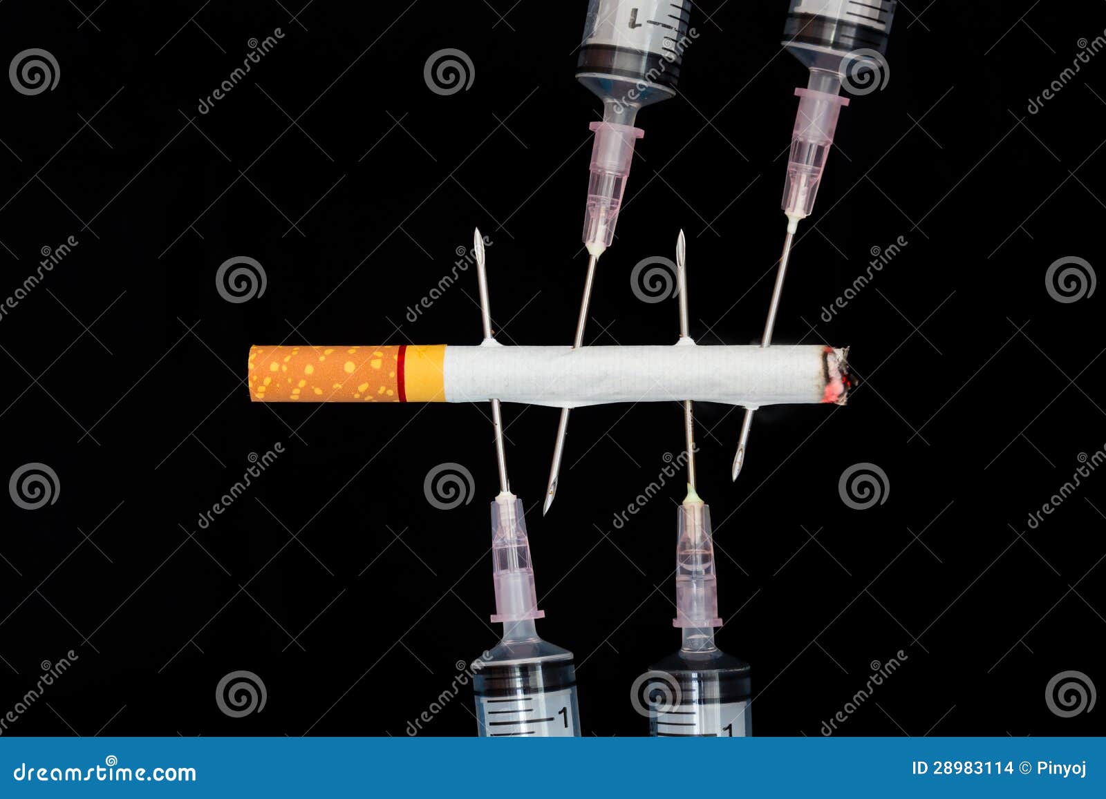 Lighted cigarette stock photo. Image of macro, cigarette - 28983114