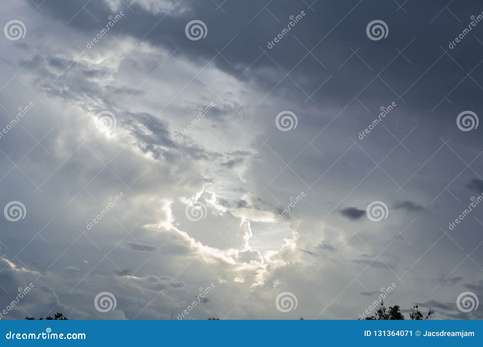 Lighted Cloud Opening stock image. Image of glimps, beneath - 131364071