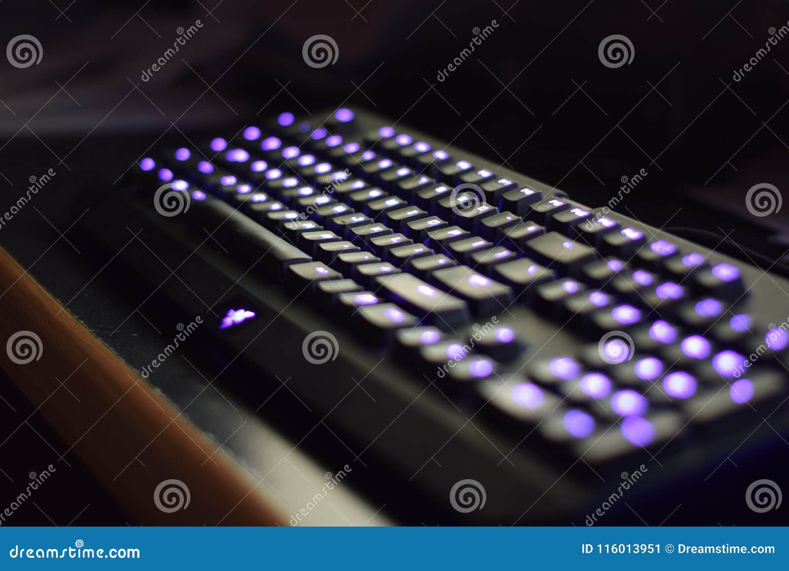 Lighted Computer Keyboard stock image. Image of keyboard - 116013951