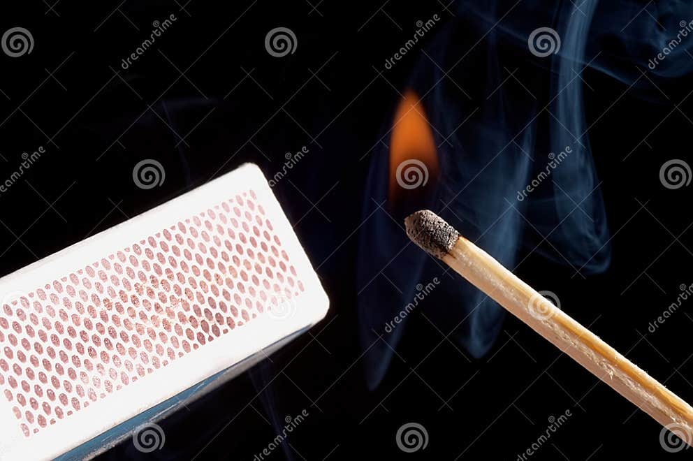 Lighted match stock image. Image of element, ignition - 24344651