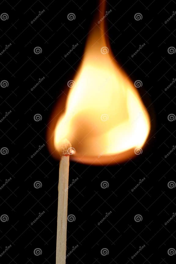 Lighted match stock image. Image of flaming, combustion - 4368077
