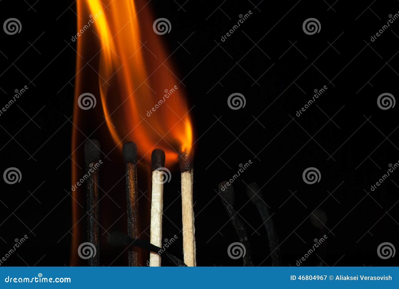 Lighted match stock image. Image of burn, bright, light - 46804967