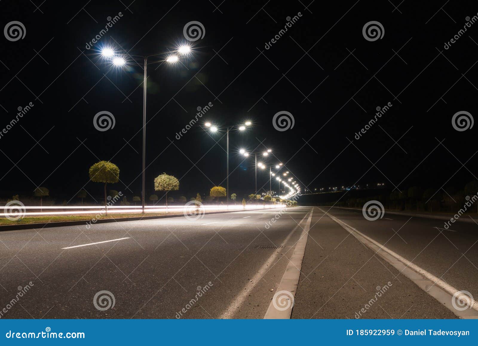 Lighted path stock image. Image of transportation, citi - 185922959