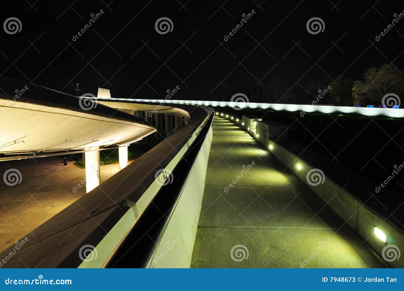 Lighted path at night stock image. Image of light, path - 7948673