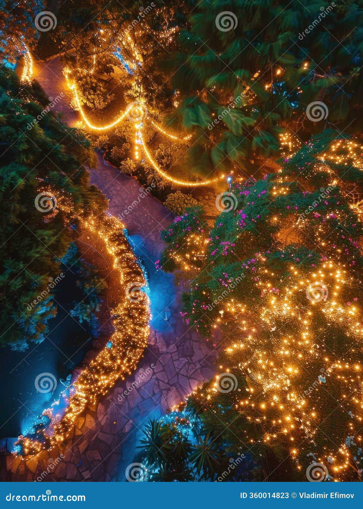 Lighted Pathway stock image. Image of path, glow, stars - 360014823