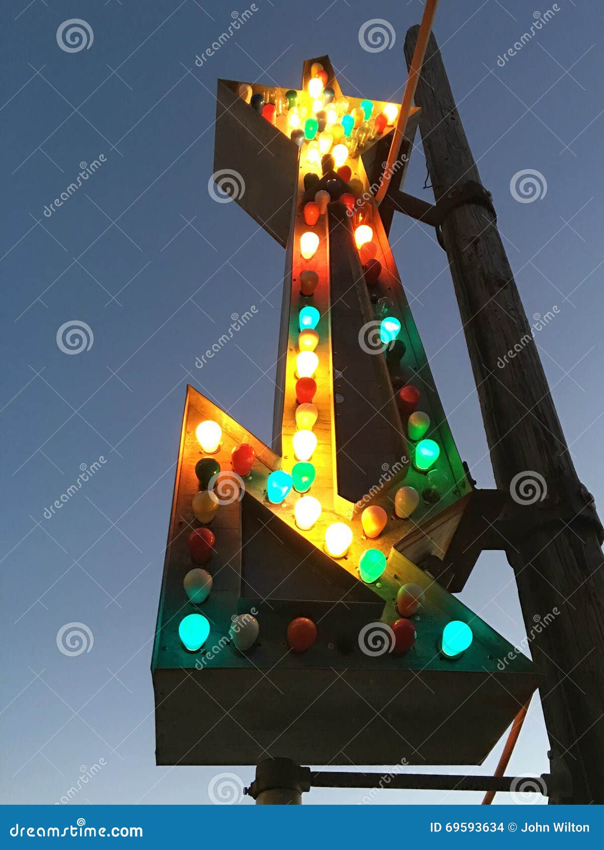 Lighted Sign White Between Columns Stock Photo | CartoonDealer.com ...