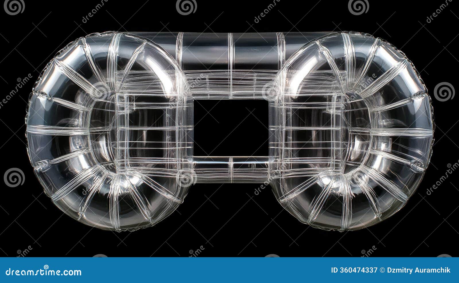 A Lighted Toroidal Structure with Internal Illumination Stock Image ...