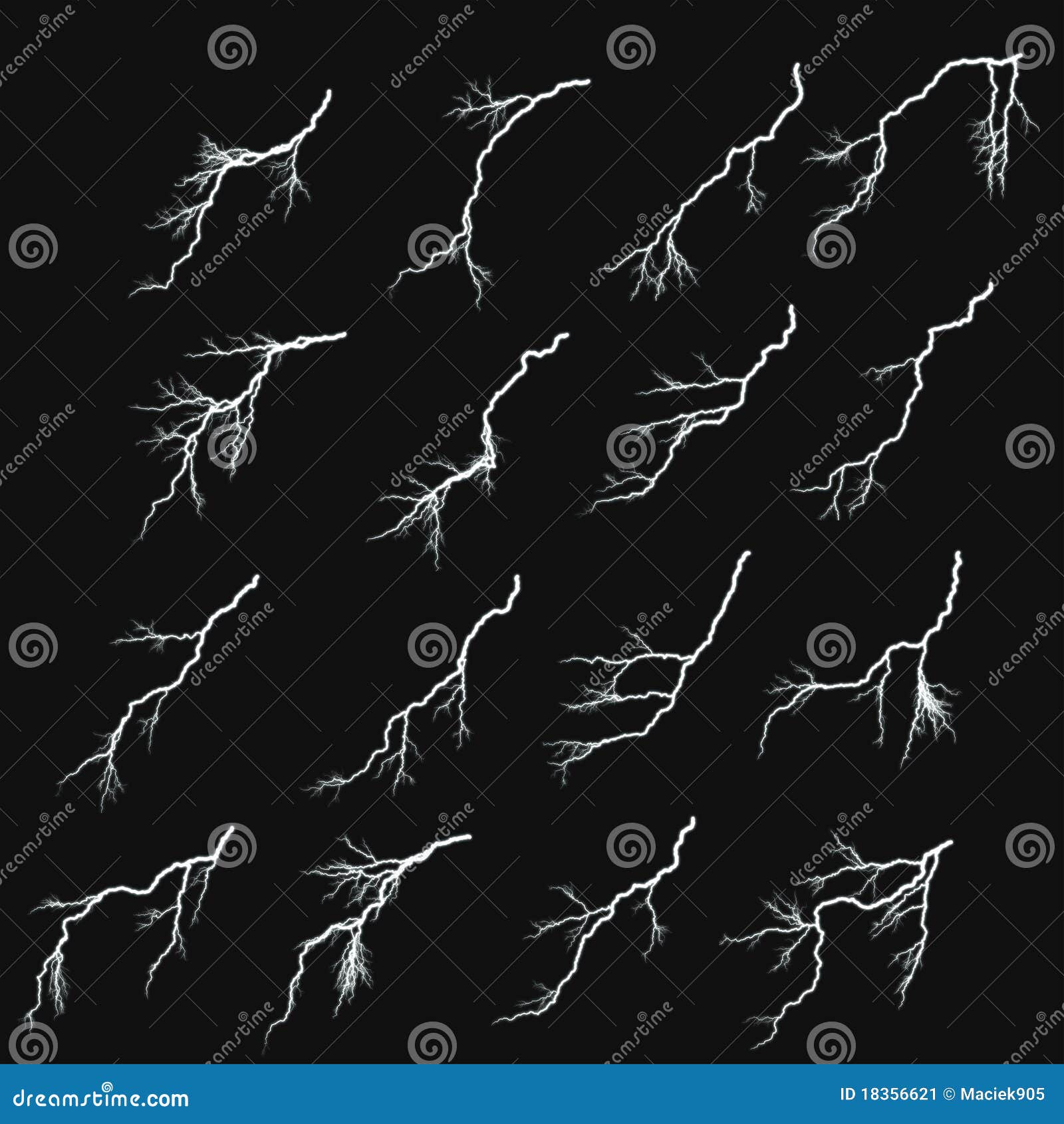 Lightening Bolts Of Fantasy Alien Galaxy With Glowing Clouds, Stars ...