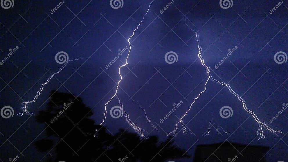 Lightening stock photo. Image of lightening, smartphone - 75009740