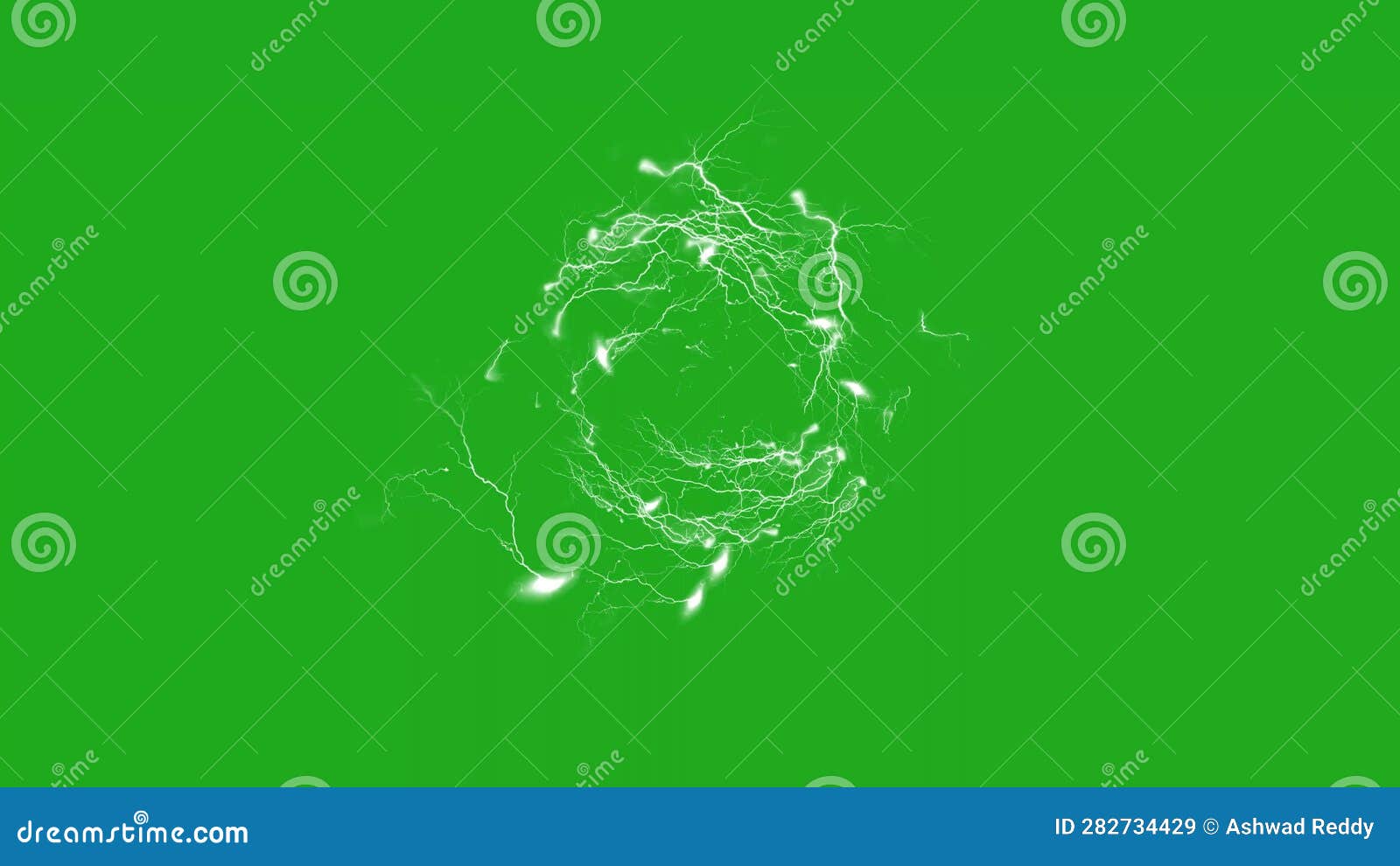 Lightening Energy Portal Green Screen Motion Graphics Stock Video ...