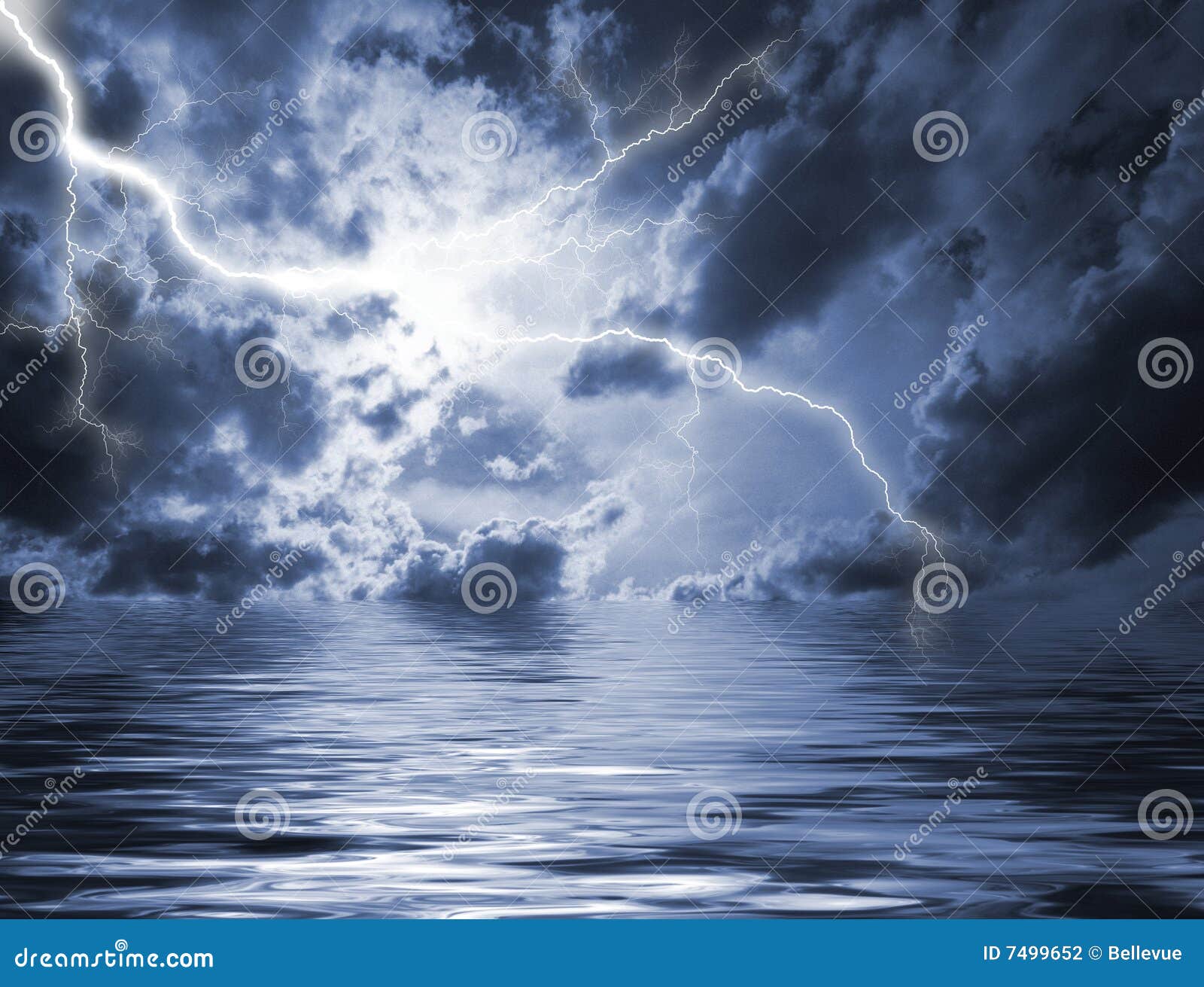 Lightening in heavy sky stock photo. Image of nature, night - 7499652