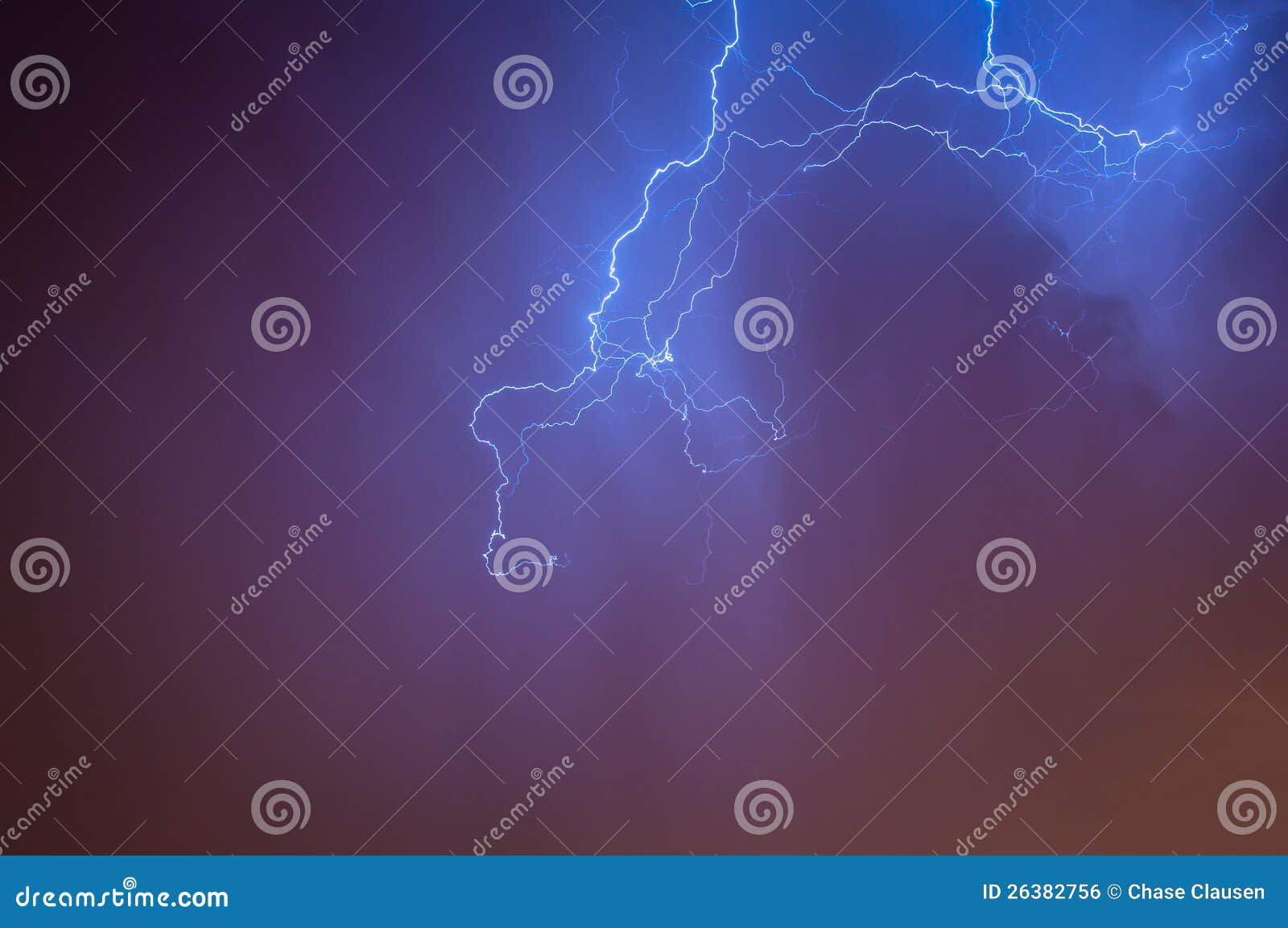 Lightening Skyscape stock photo. Image of lightening - 26382756