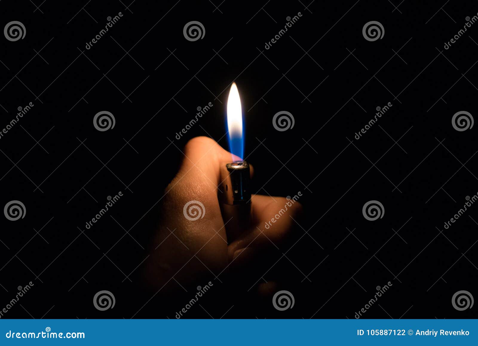 Lighter flame fire stock photo. Image of white, smoke - 105887122